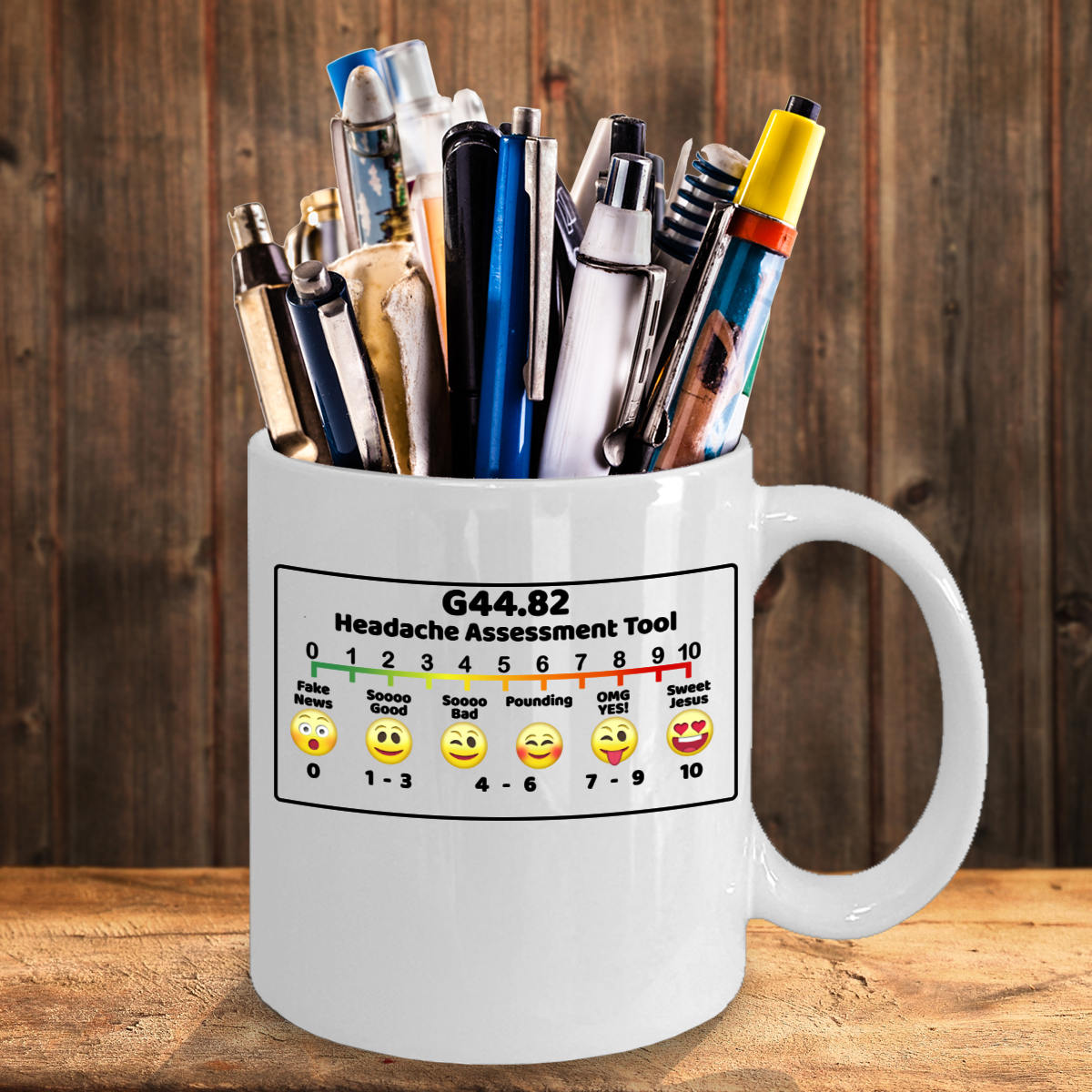 Funny Medical Billing Mug G44.82 Headache Assessment Tool for Nurses - Etsy