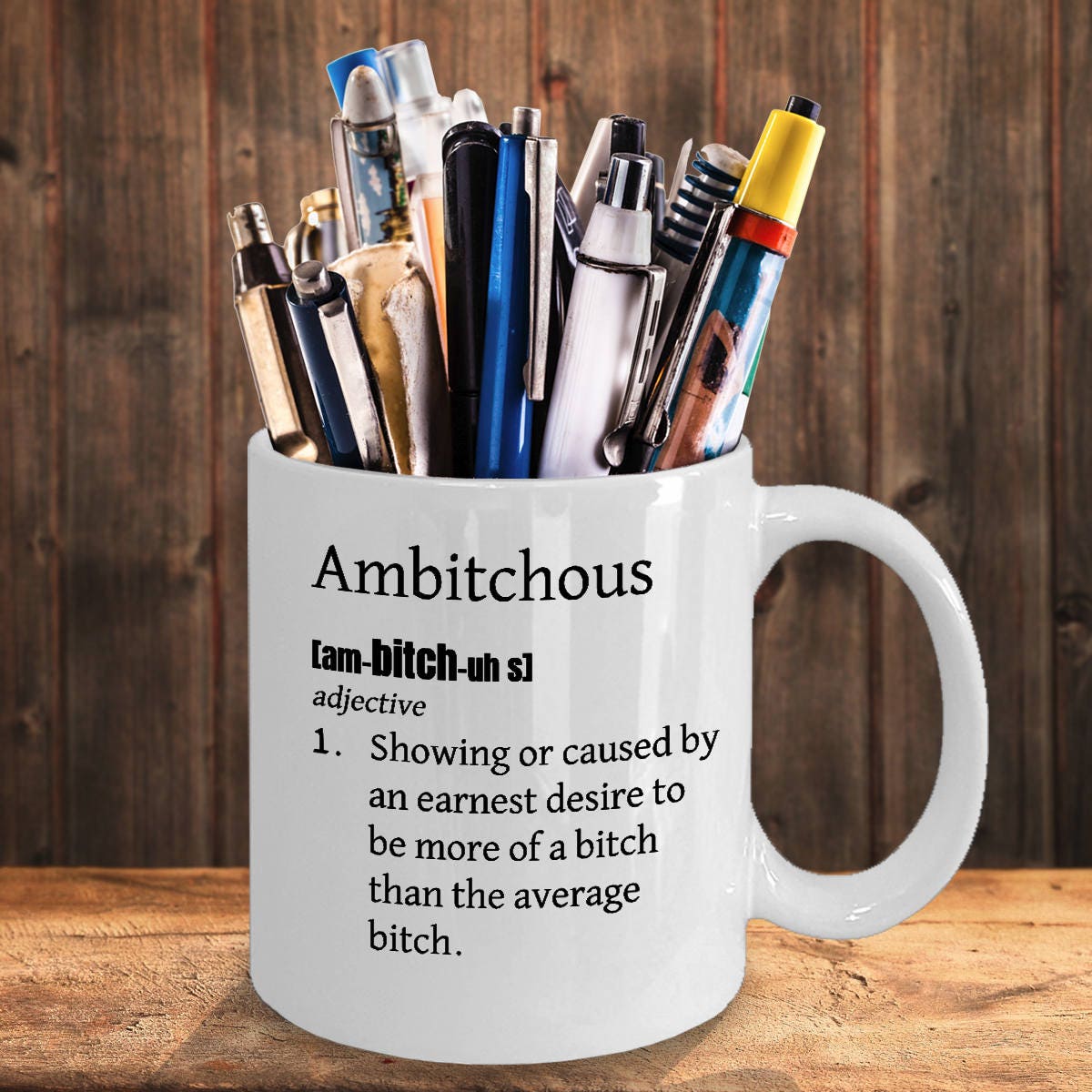 Ambitchous Funny Definition Coffee Mug - Etsy