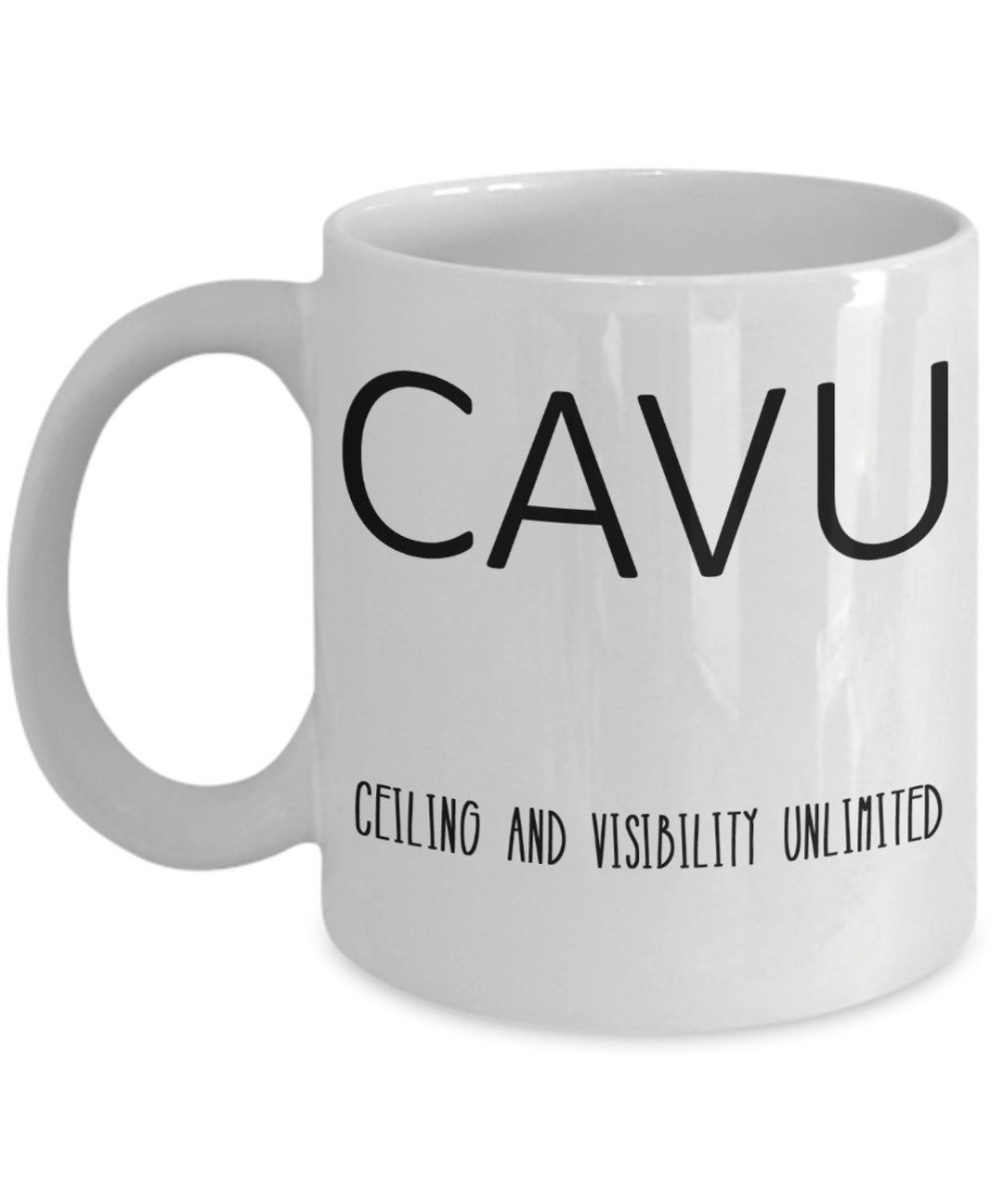Pilot's CAVU Coffee Mug - Ceiling & Visibility Unlimited - Etsy