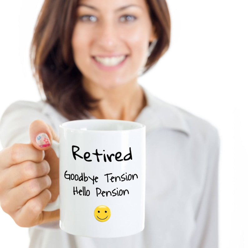 Goodbye Tension Hello Pension Retirement Mug - Etsy