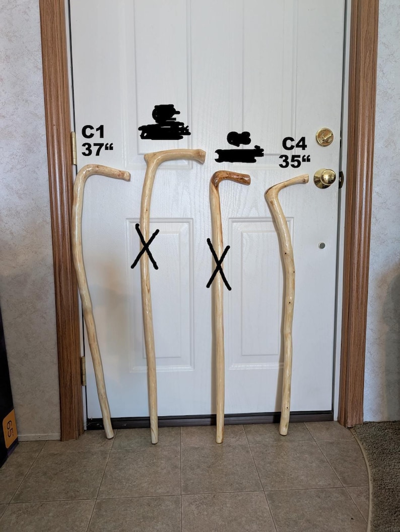 Naturally-shaped and Hand-carved Walking Canes - Etsy