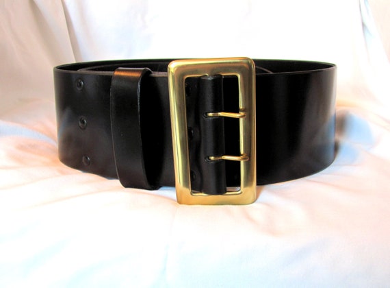 4 Black Leather Santa Belt | Etsy