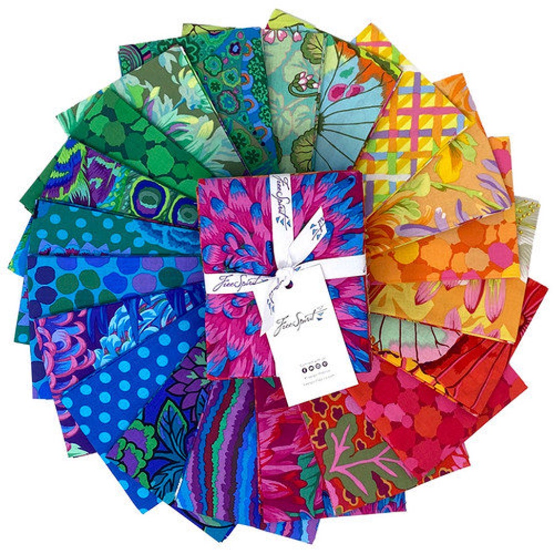 Kaffe Fassett Classics Plus - 20pc Fat Quarter, Rainbow Collection. - Etsy