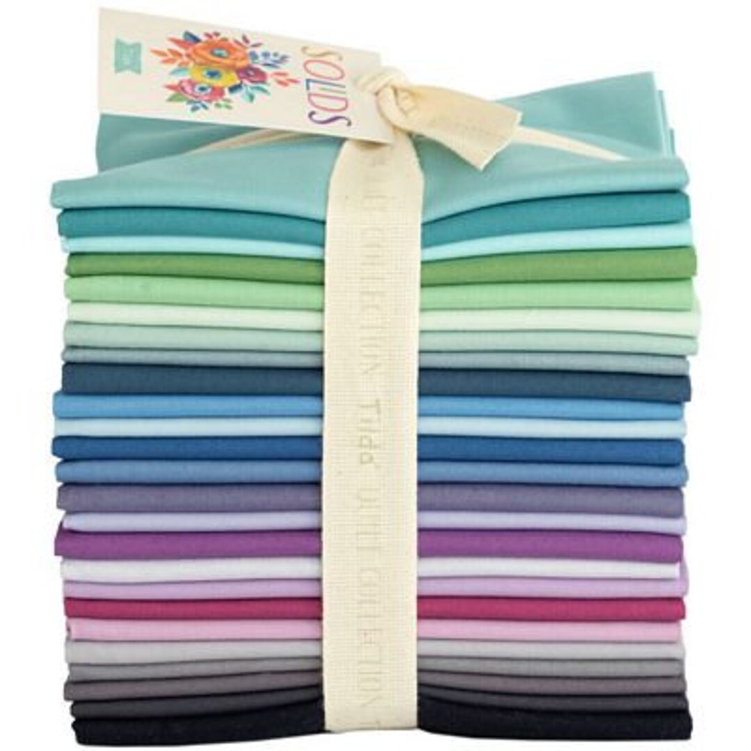 Tilda Solids 25 Fat Quarters Cool Colors - Etsy