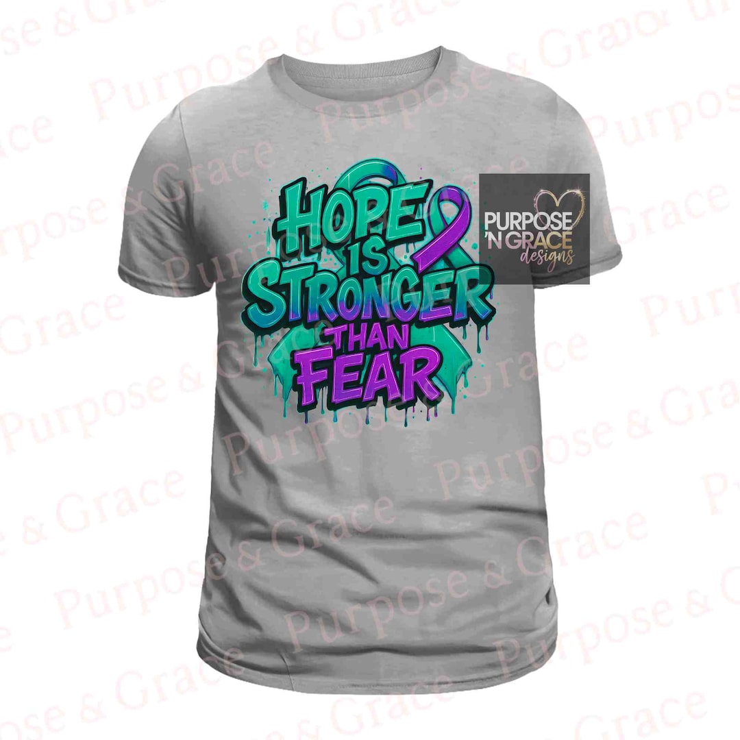 Hope is Stronger Than Fear PNG | Sublimation and DTF Ready - Etsy