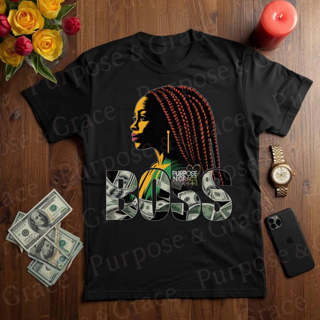 Cash Boss PNG L Melanin Magic | Sublimation, DTF, Printable Vinyl Ready ...