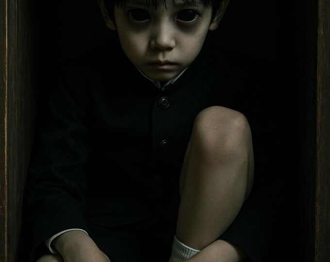 The Boy in the Cubby Haunted Japanese School Boy's Statue - Etsy