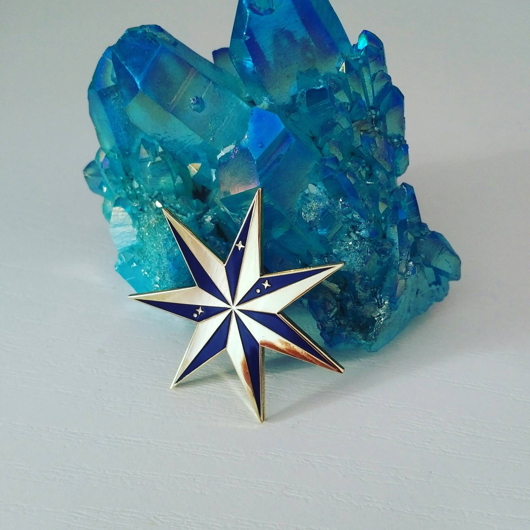 Seven-Pointed Star Pin | Etsy