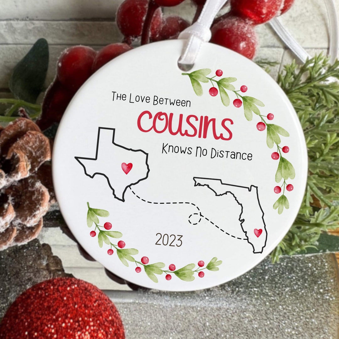 Cousin Christmas Ornament | Love Between Cousins Ornament | Cousin Gift ...