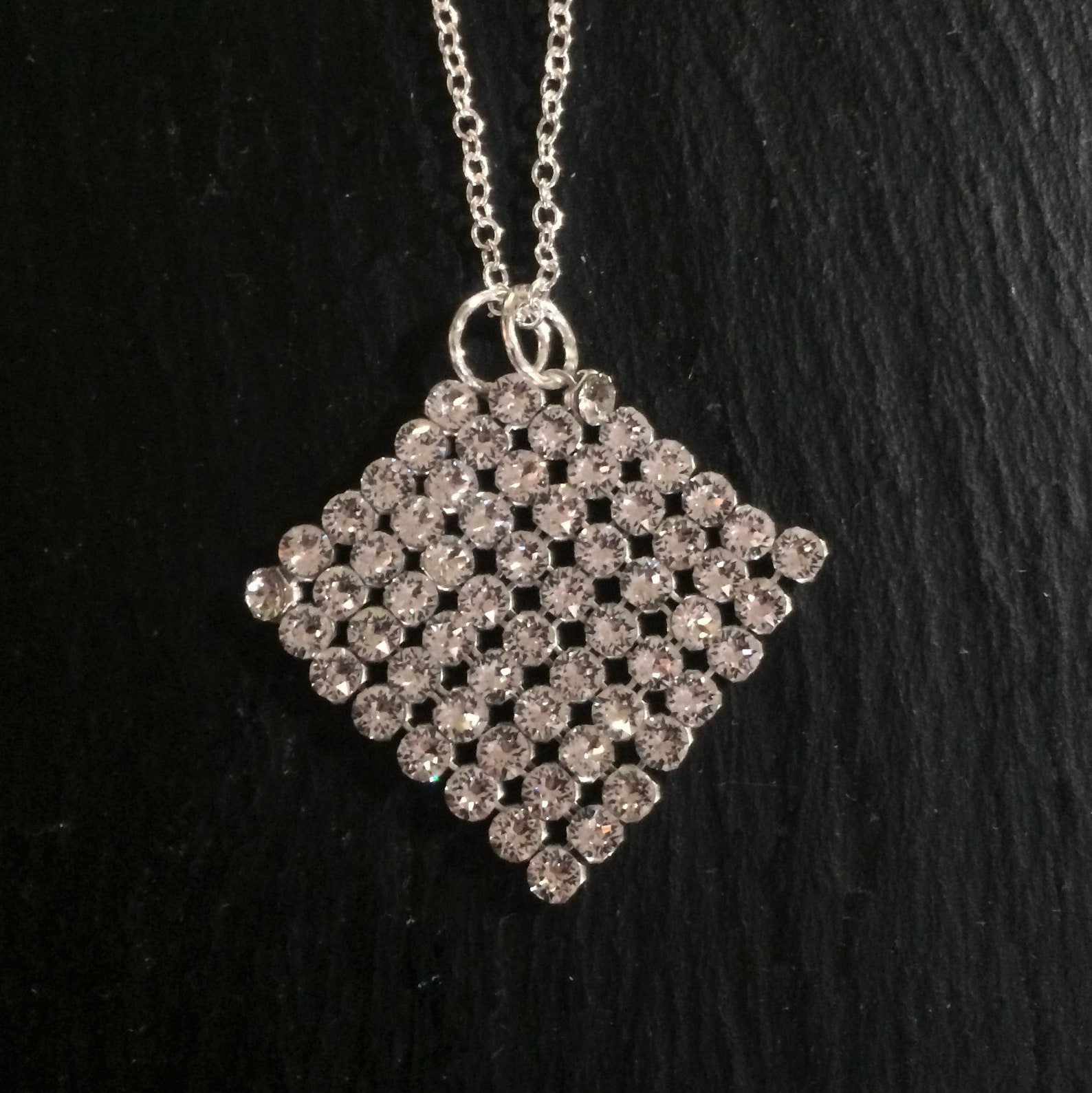 Swarovski Crystal Mesh Set - Earrings and Necklace - Etsy