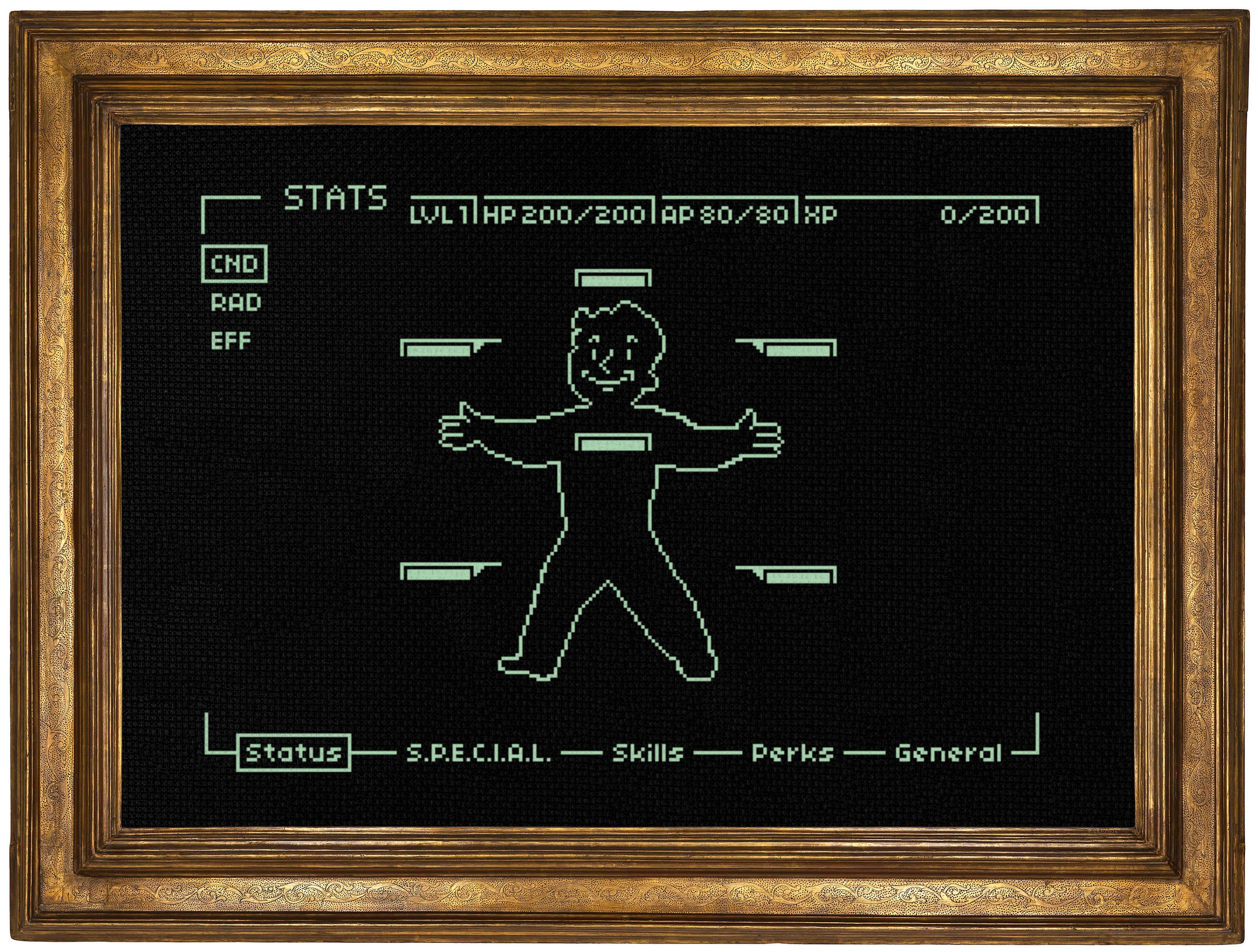 Pipboy Fallout Cross Stitch Pattern // Video Game Cross Stitch - Etsy