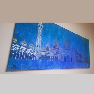 Sheikh Zayed Masjid Abu Dhabi Arabic Calligraphy Canvas Frame - Etsy