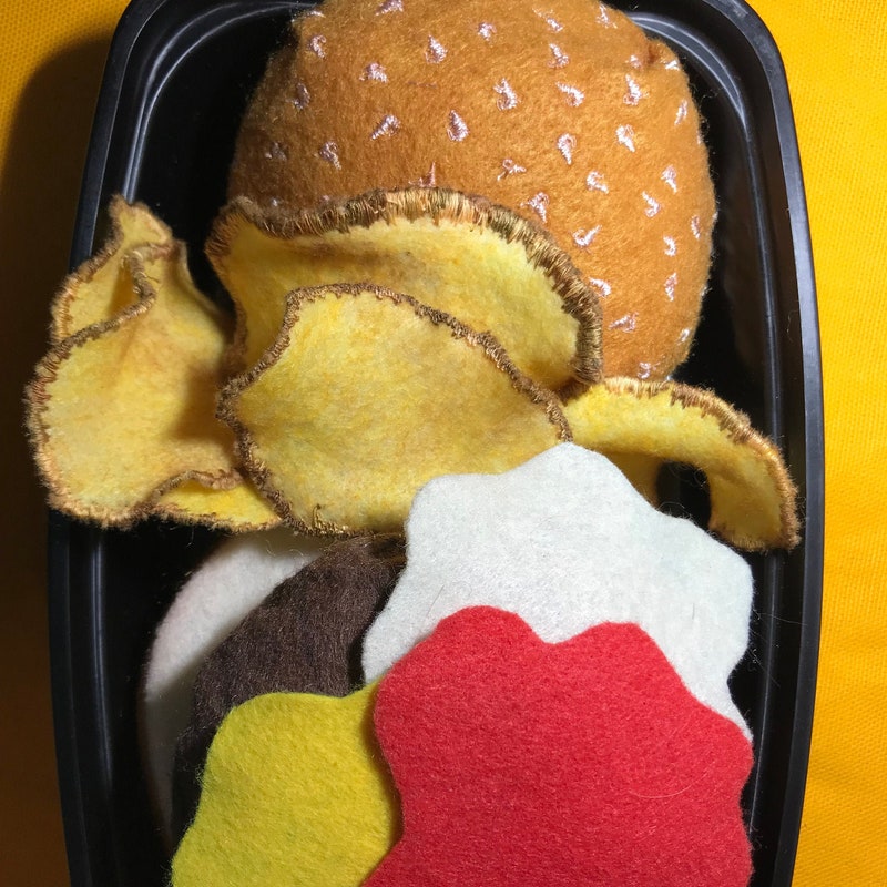 Felt Hamburger - Etsy
