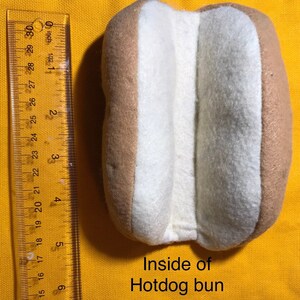 Hot Dog With French Fries Felt Play Food - Etsy