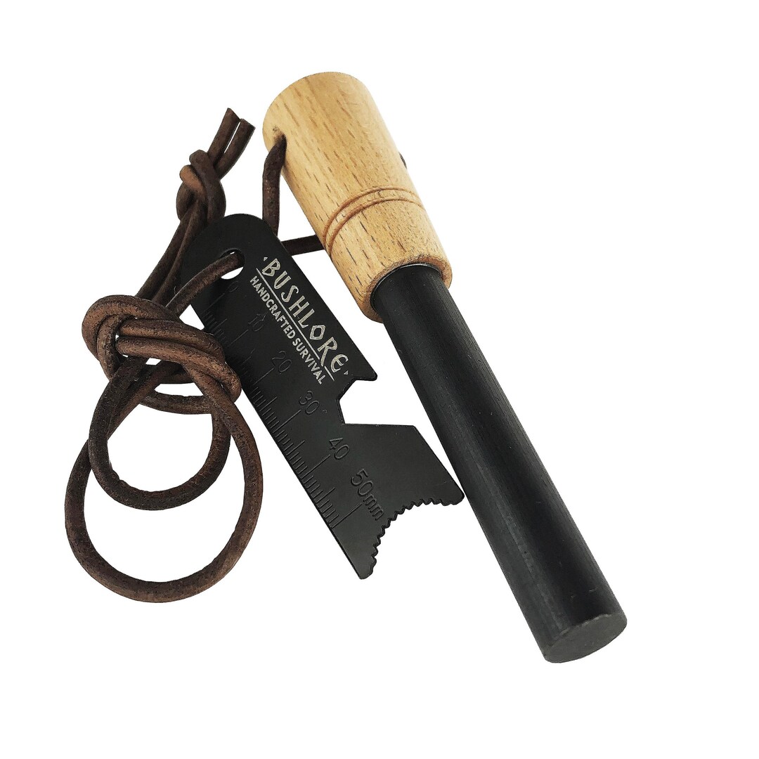 Ferro Rod Fire Steel Ferrocerium Wood Handle Firesteel - Etsy UK