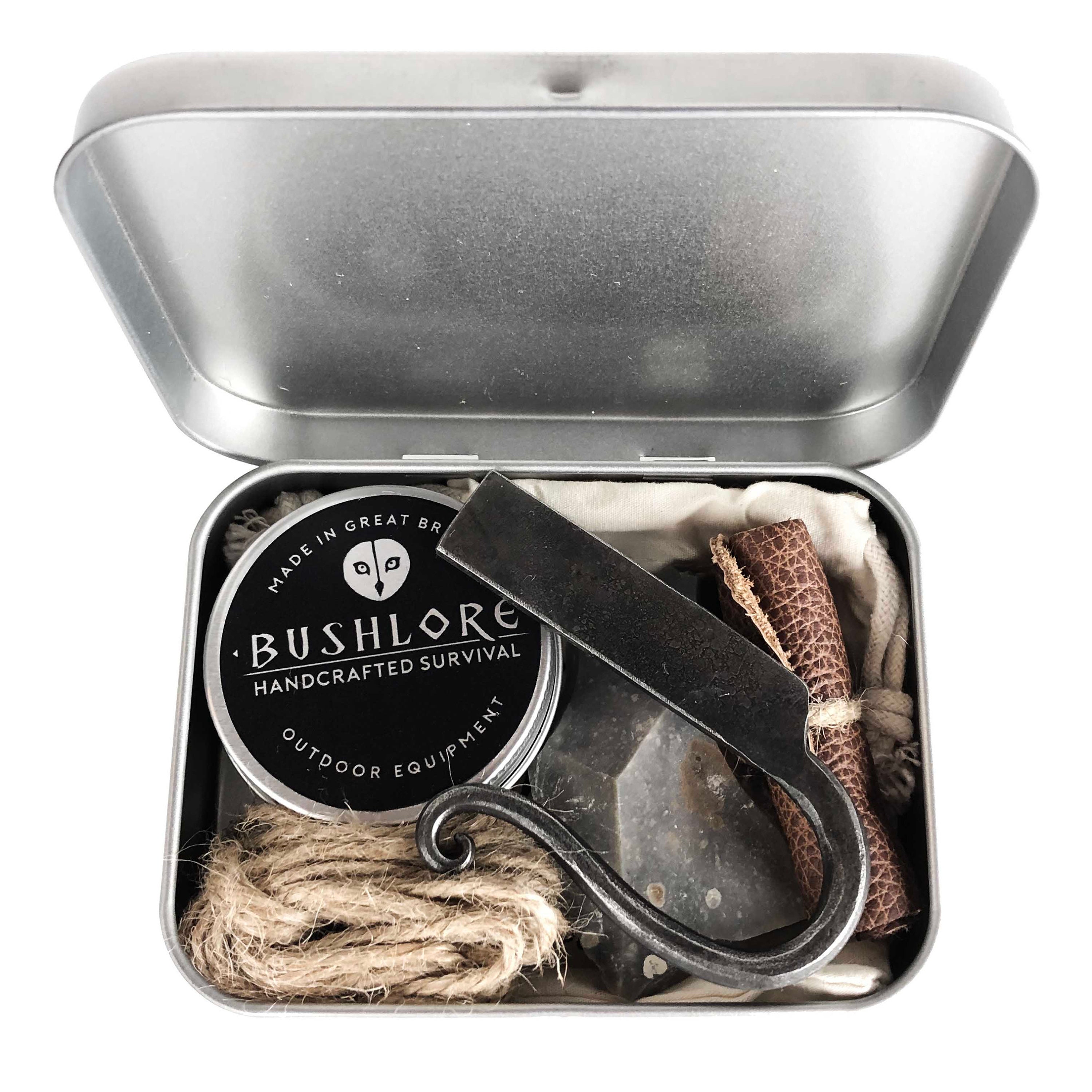 Flint and Steel Striker Tin Kit Fire Starting Carbon Steel | Etsy