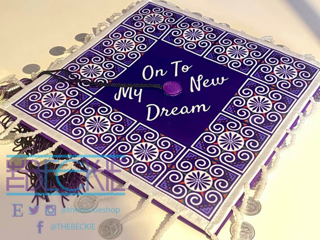 Custom Print Graduation Cap Topper Hmong Mien Inspired - Etsy