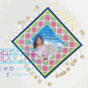 Custom Print Graduation Cap Topper Hmong Mien Inspired - Etsy