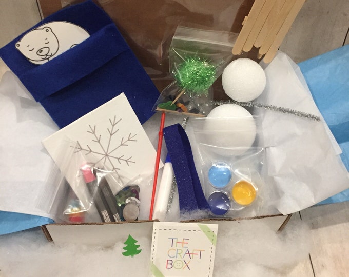 The Winter Craft Box Kids Craft Kit Arts and Crafts for - Etsy