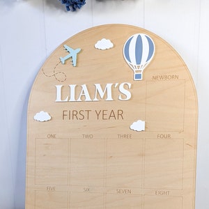 What a Onederful World, Wood Photo Board, Time Flies Birthday Party ...