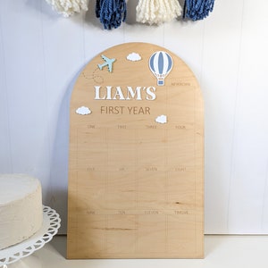 What a Onederful World, Wood Photo Board, Time Flies Birthday Party ...