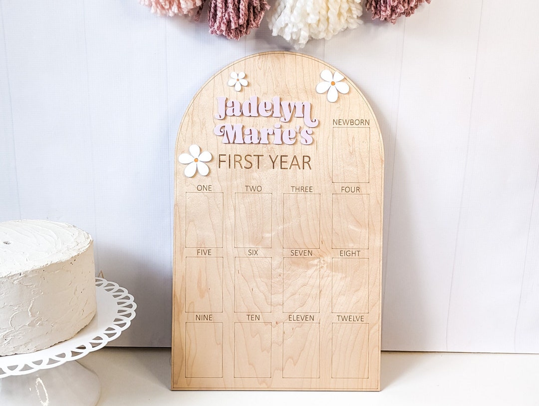 Groovy One Birthday, First Year Sign, 1st Birthday Board, Groovy Party ...