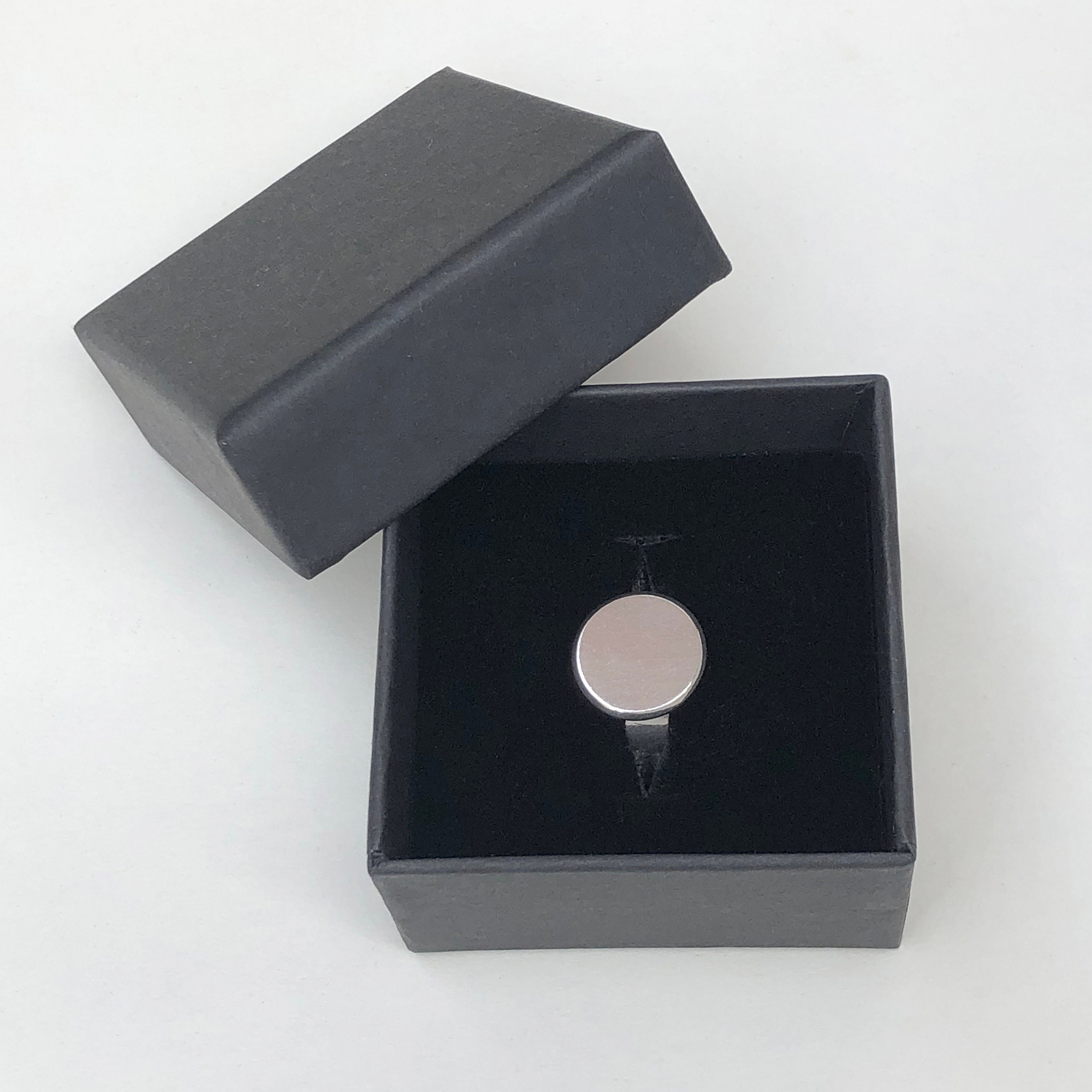 Lunar Signet Ring Half Sphere Ring Sterling Silver Dome Ring One of a ...