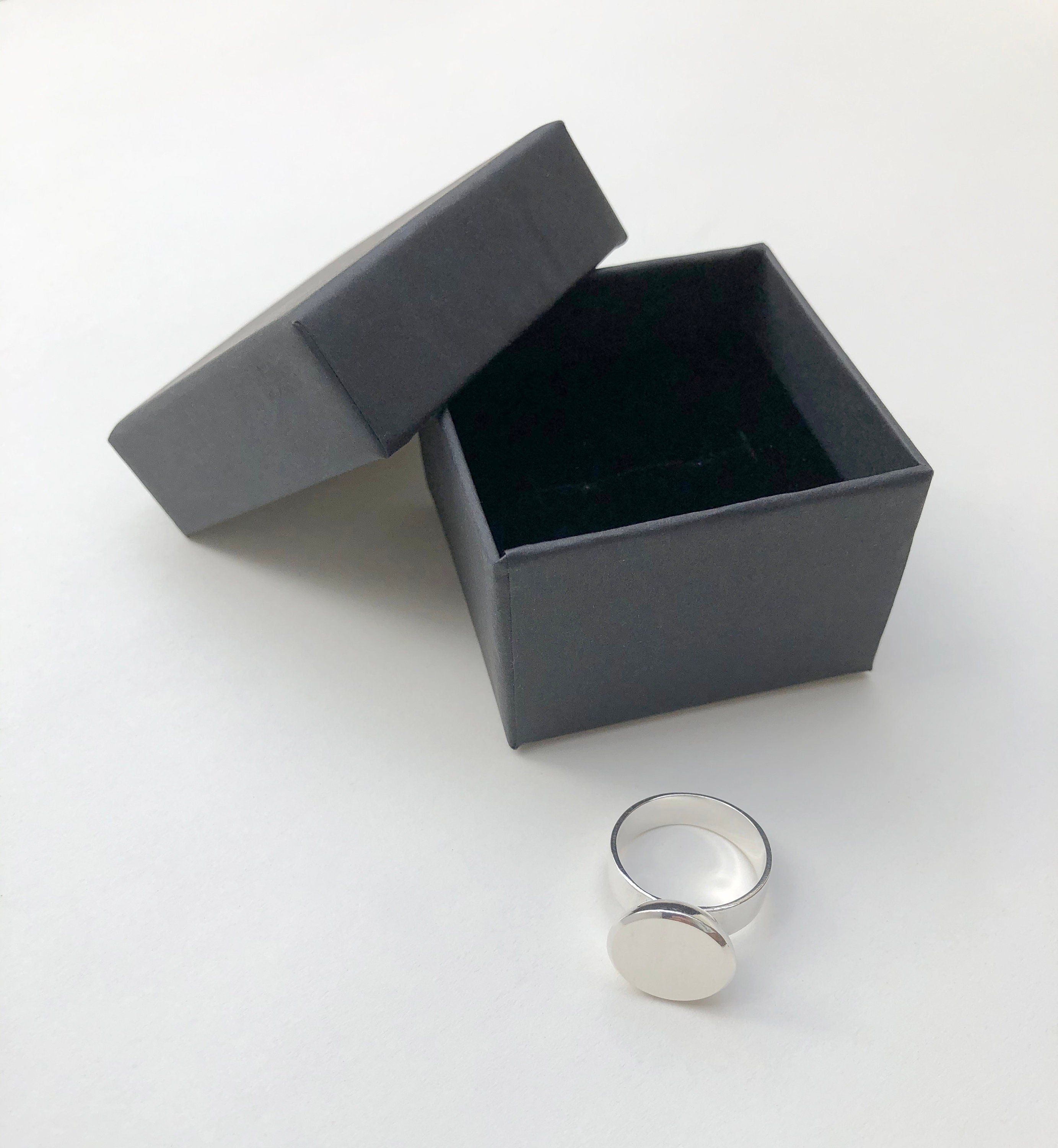Lunar Signet Ring Half Sphere Ring Sterling Silver Dome Ring One of a ...