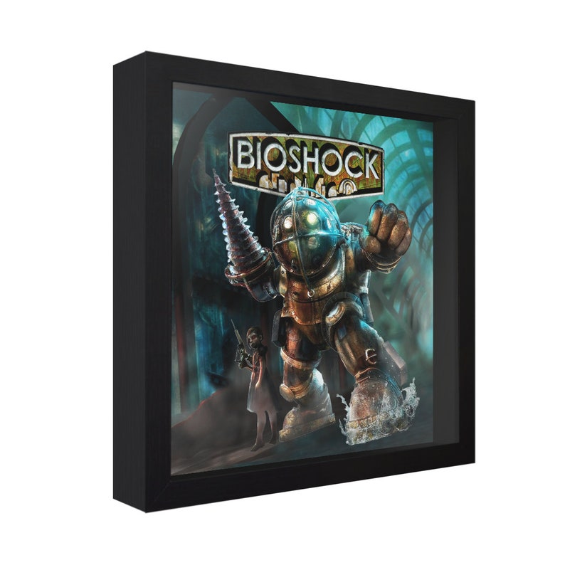 Bioshock cover Art 3D Shadow Box for Gamers Handmade - Etsy