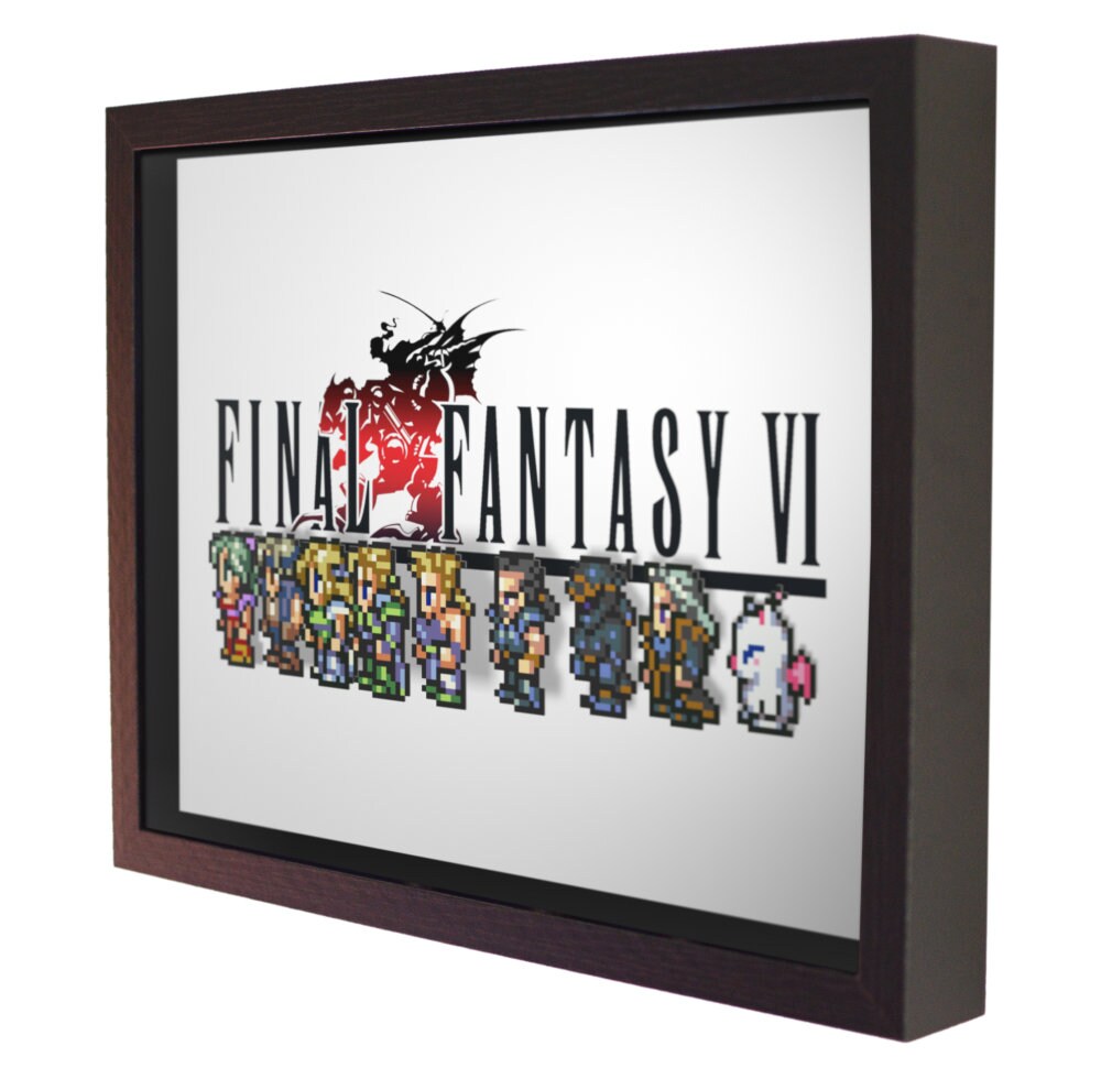 Final Fantasy VI title & Characters 3D Shadow Box | Etsy