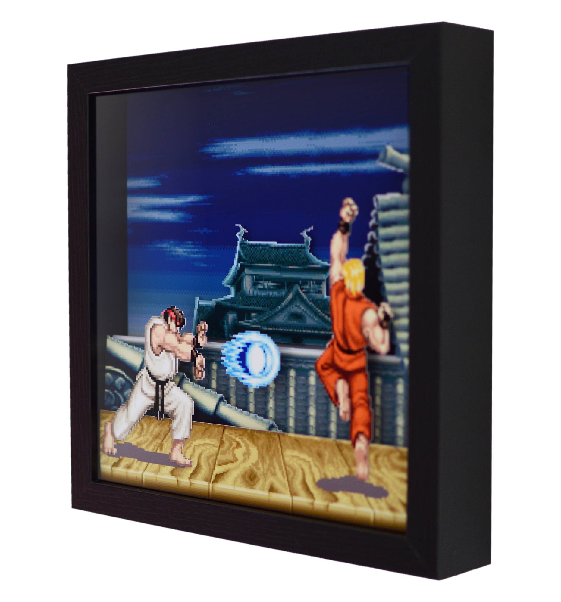 Super Street Fighter 2 ryu Stage 3D Shadow Box 9 X - Etsy