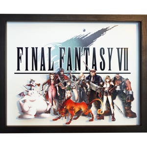 Final Fantasy VII (title & Characters) - 3D Shadow Box for Gamers ...