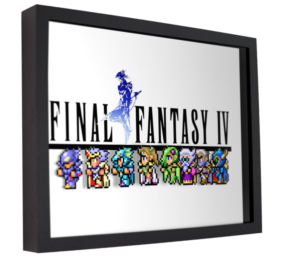 Final Fantasy IV (title & Characters) - 3D Shadow Box for Gamers ...