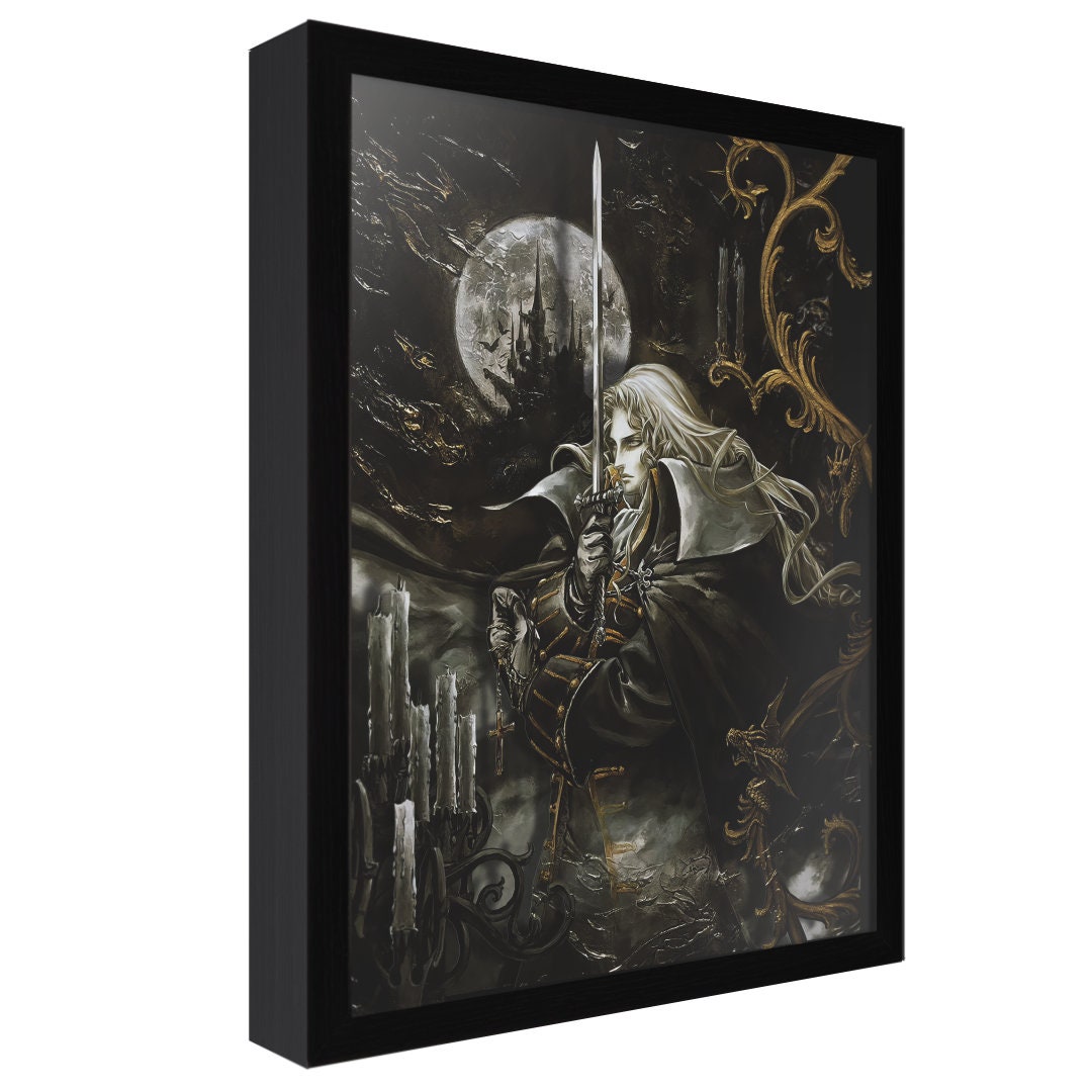 Castlevania Shadow Box: Symphony of the Night Cover Art, Handmade 3D ...