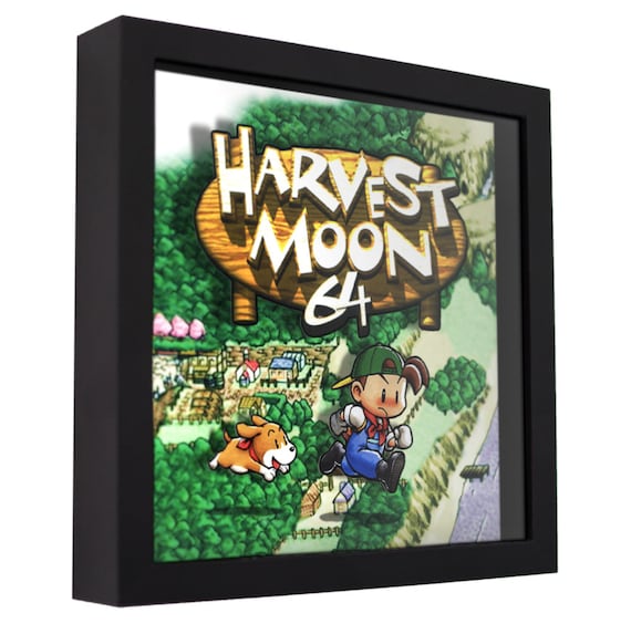 Harvest Moon 64 cover Art 3D Shadow Box 9 X | Etsy