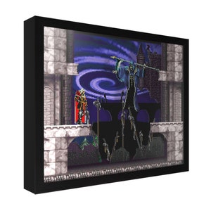 Castlevania: Symphony of the Night (meeting Death) - 3D Shadow Box for ...