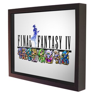 Final Fantasy IV (title & Characters) - 3D Shadow Box for Gamers ...