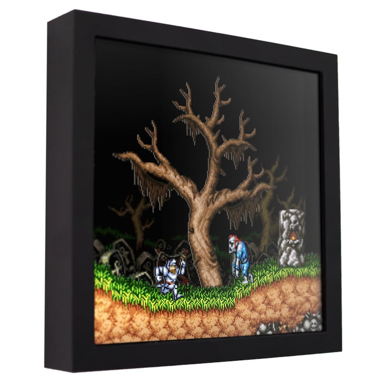 Super Ghouls 'n Ghosts 3D Shadow Box for Gamers - Etsy