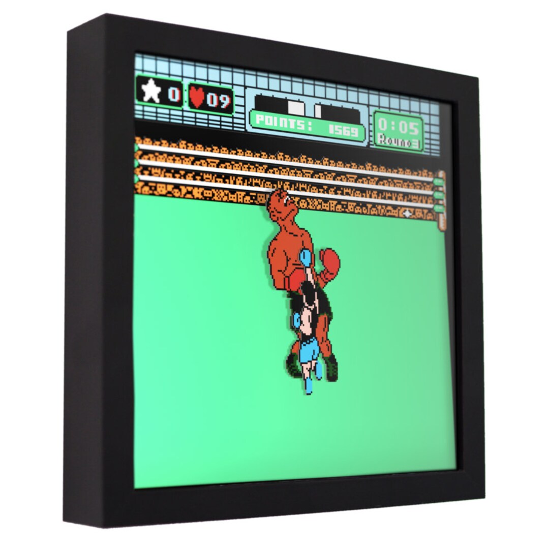 Punch-out 3D Shadow Box for Gamers Handmade Wall Art Unique Gaming Gift ...