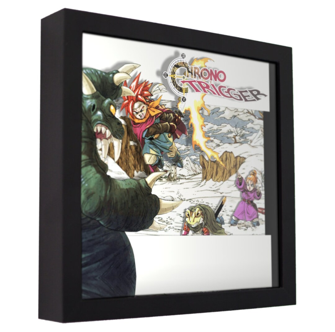 Chrono Trigger Cover Art 3D Shadow Box - Retro Gaming Wall Decor - Etsy