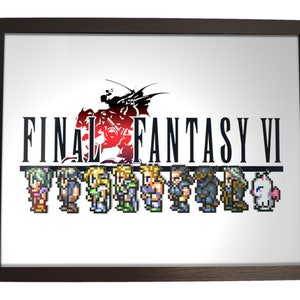 Final Fantasy VI (title & Characters) - 3D Shadow Box for Gamers ...