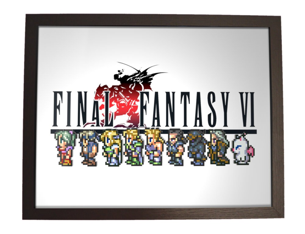 Final Fantasy VI title & Characters 3D Shadow Box | Etsy