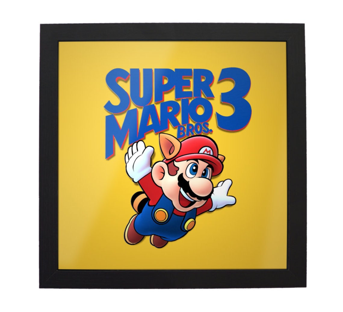 Super Mario Bros. 3 cover Art 3D Shadow Box 9 X | Etsy