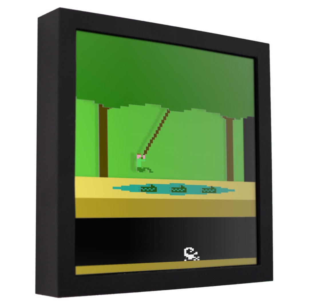 Pitfall - 3D Shadow Box for Gamers | Handmade Wall Art | Unique Gaming ...