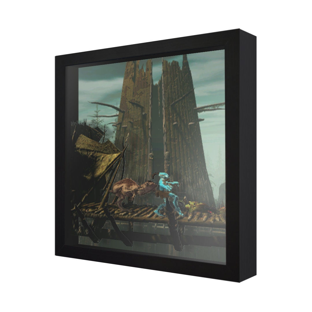 Oddworld: Abe's Oddysee Paramonia 3D Shadow Box | Etsy