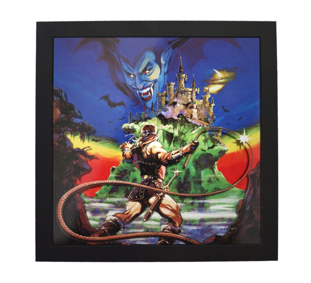 Castlevania cover Art 3D Shadow Box for Gamers Handmade - Etsy