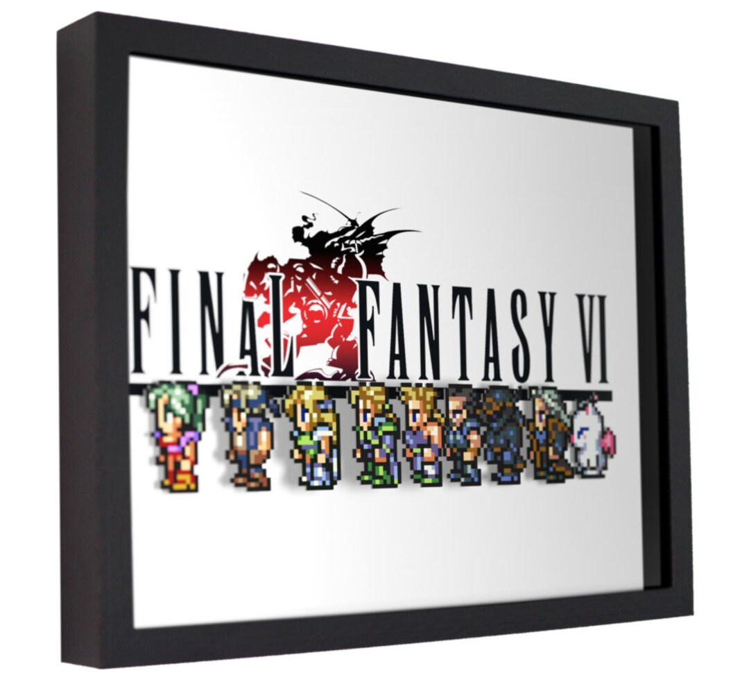 Final Fantasy VI (title & Characters) - 3D Shadow Box for Gamers ...