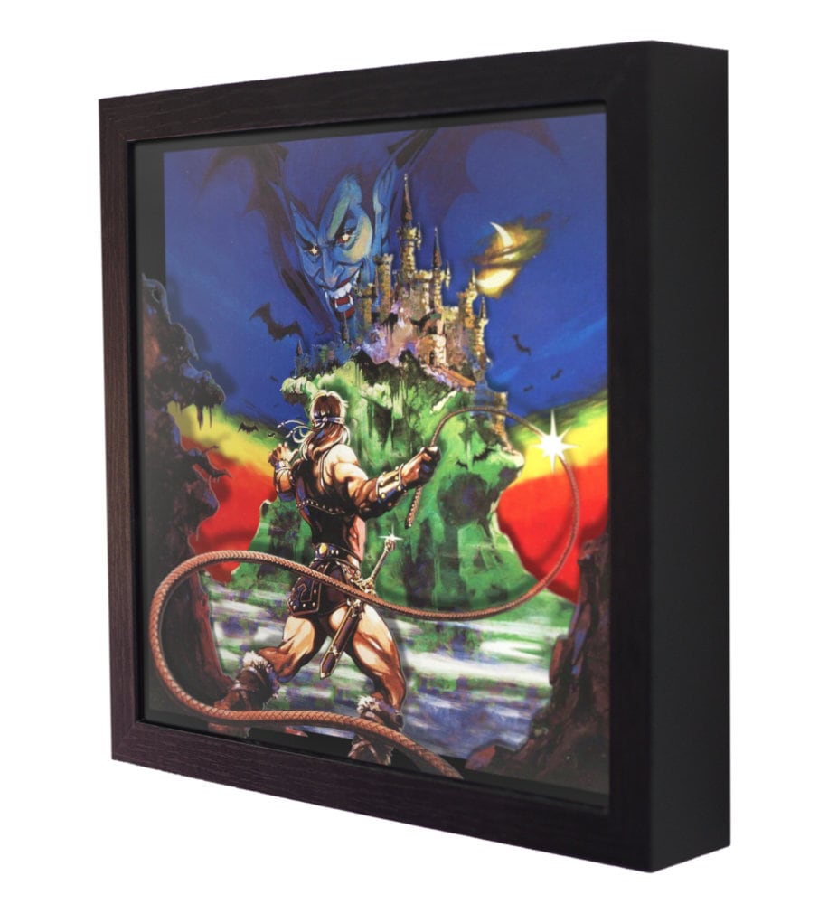 Castlevania cover Art 3D Shadow Box for Gamers Handmade - Etsy