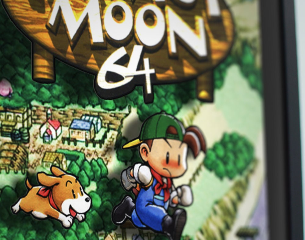 Harvest Moon 64 cover Art 3D Shadow Box 9 X | Etsy