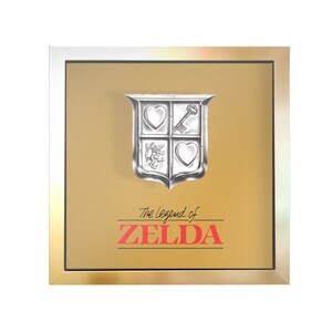 The Legend of Zelda (cover Art) With Golden Frame - 3D Shadow Box for ...